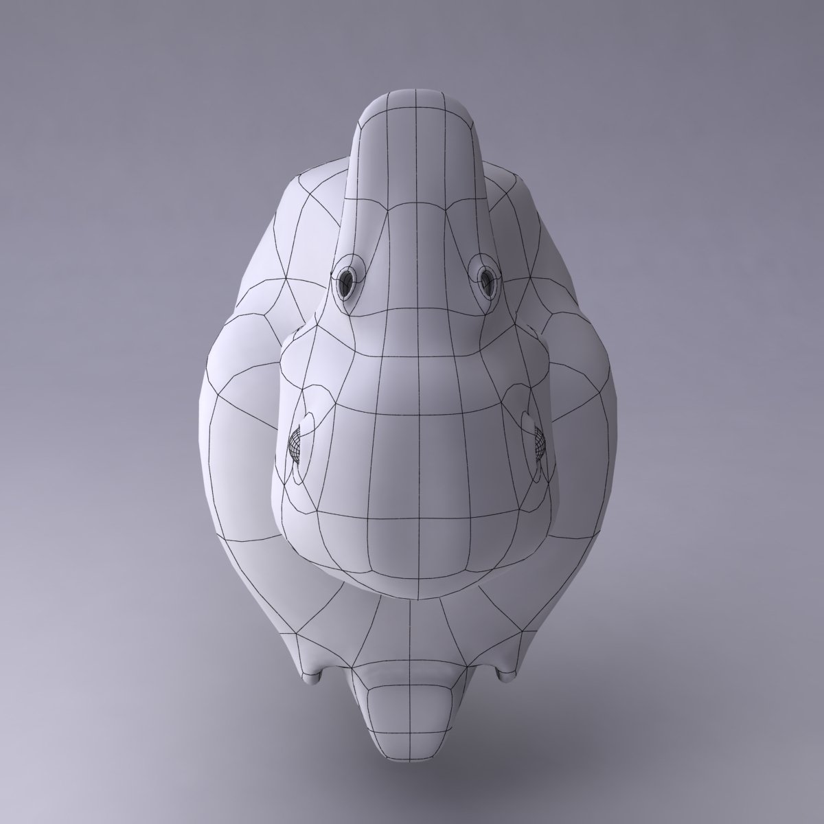 3d cartoon duck model