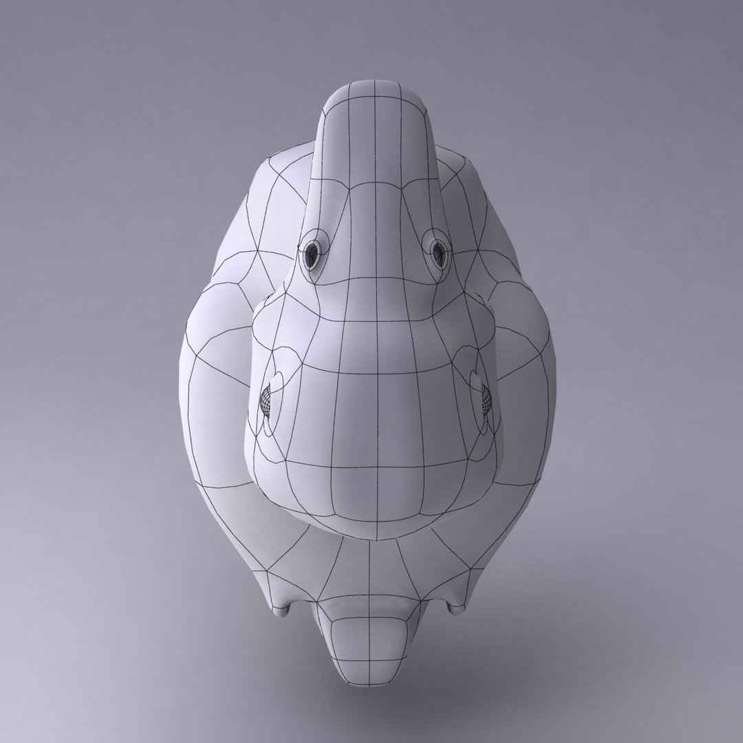 3d Cartoon Duck Model