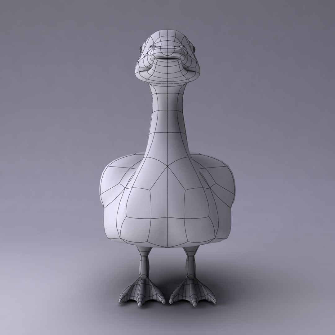 3d Cartoon Duck Model