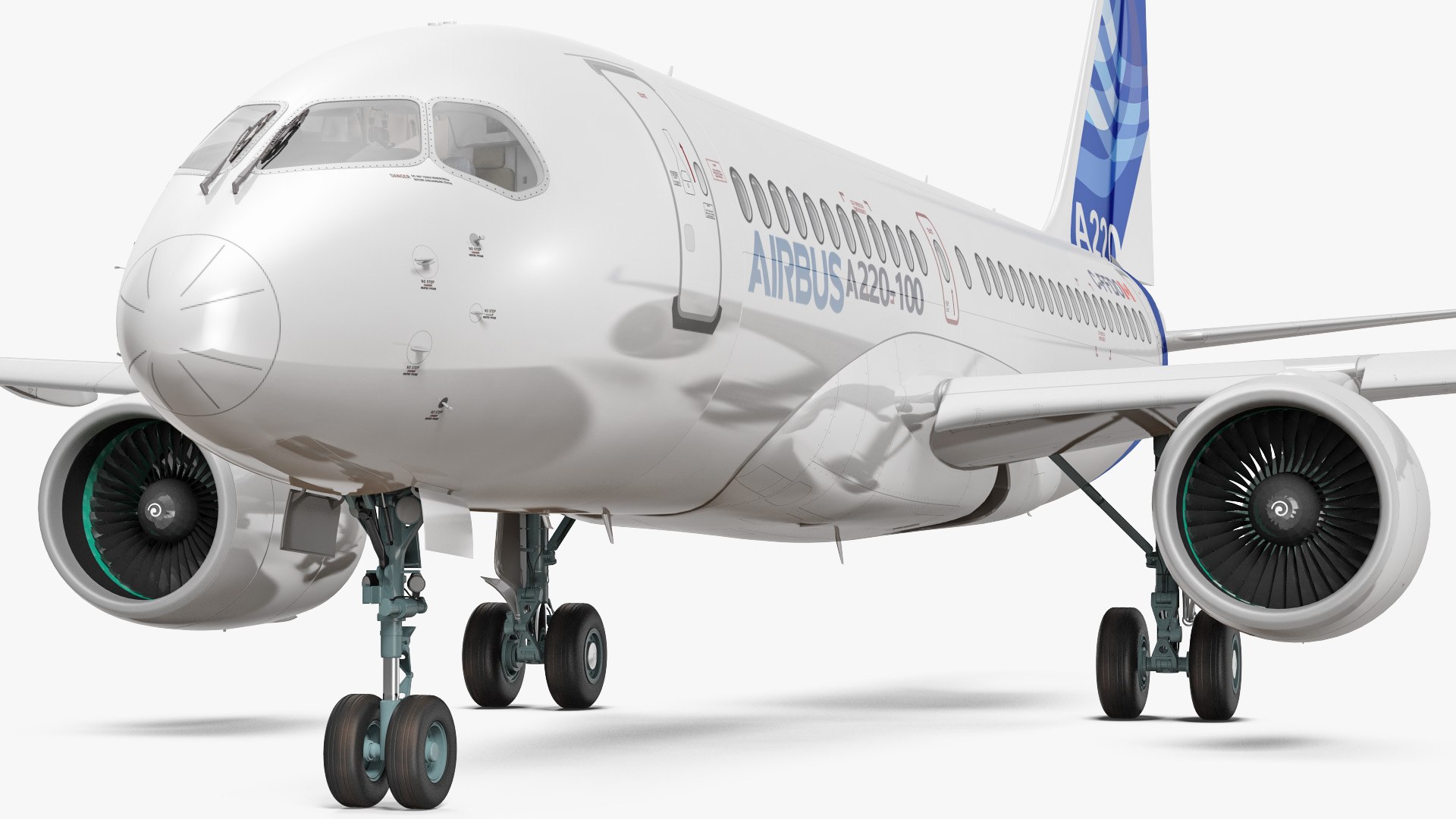 3D model airbus a220 100 interior - TurboSquid 1560719