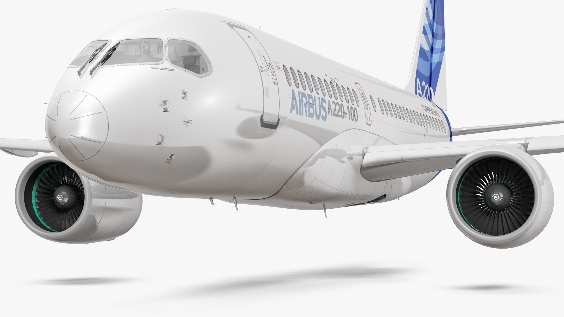 3D model airbus a220 100 interior - TurboSquid 1560719