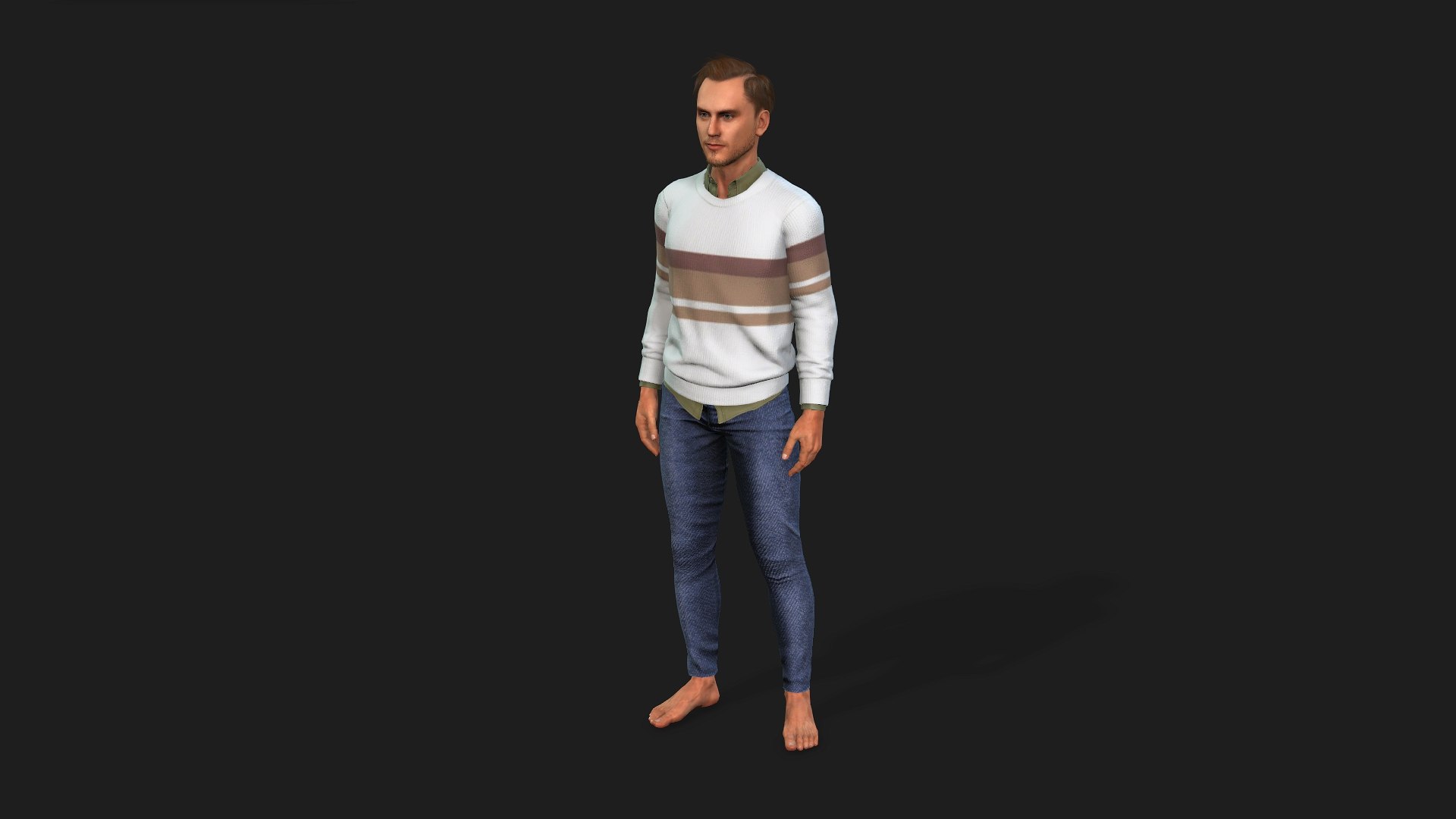 3D Stylish Handsome Man Model - TurboSquid 2367067