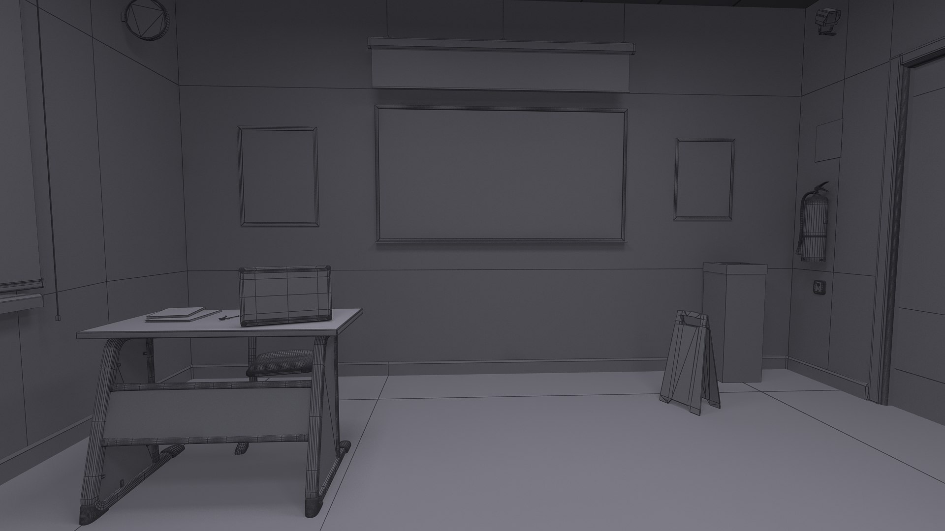 Classroom Class Room Model - TurboSquid 1418377