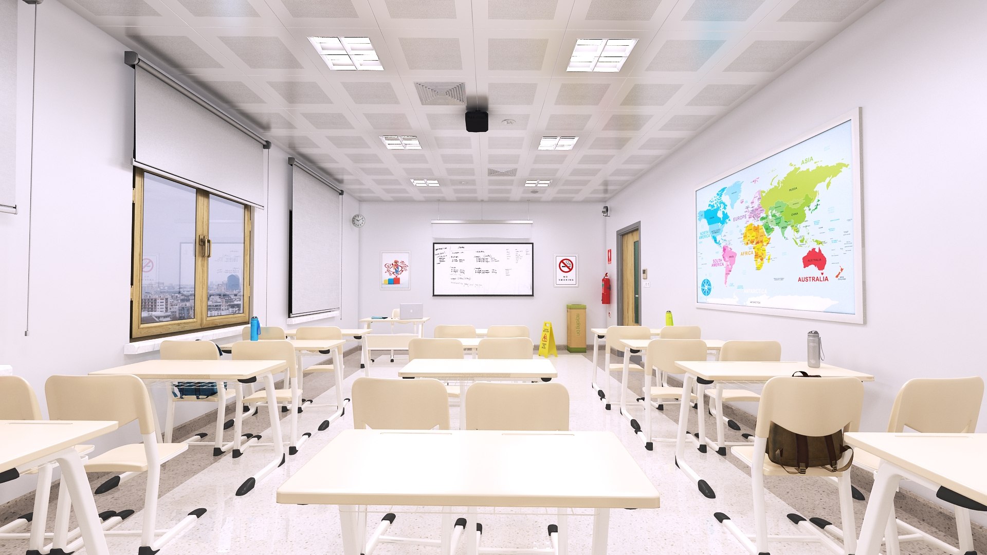 Classroom Class Room Model - TurboSquid 1418377