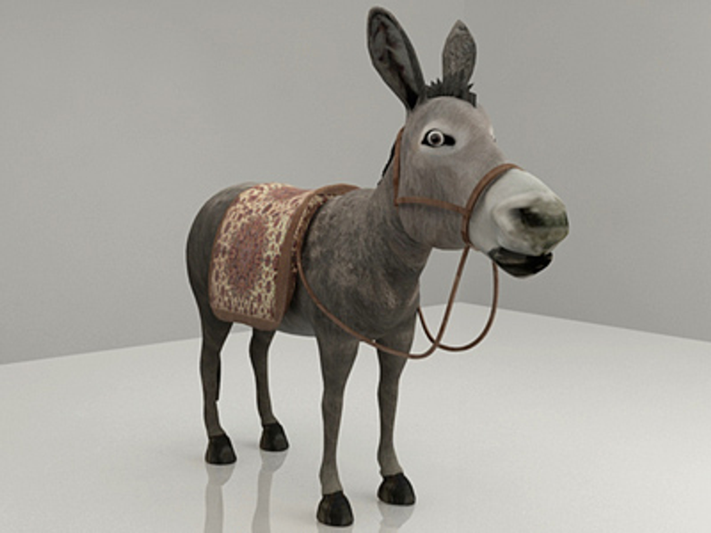 3d studio donkey model