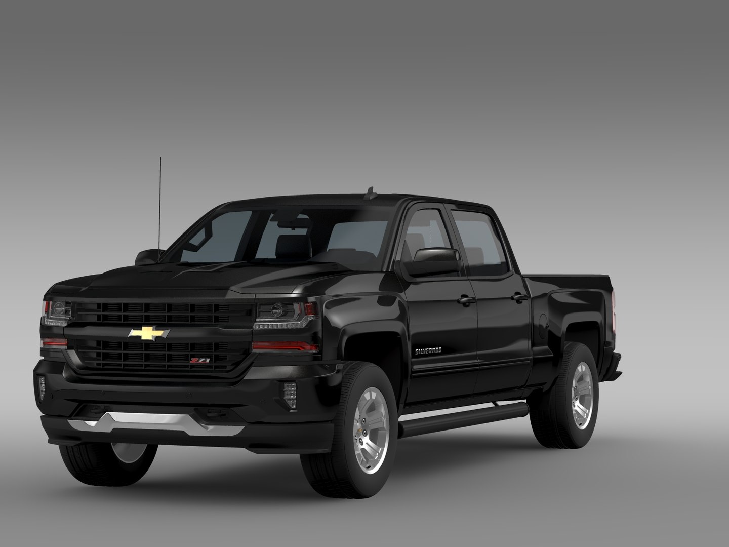 3d Model Of Chevrolet Silverado Lt Z71