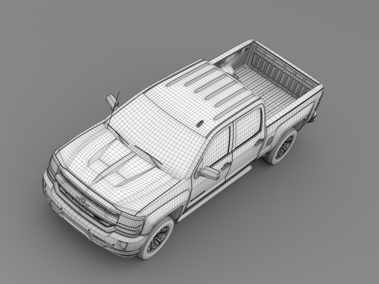 3d Model Of Chevrolet Silverado Lt Z71
