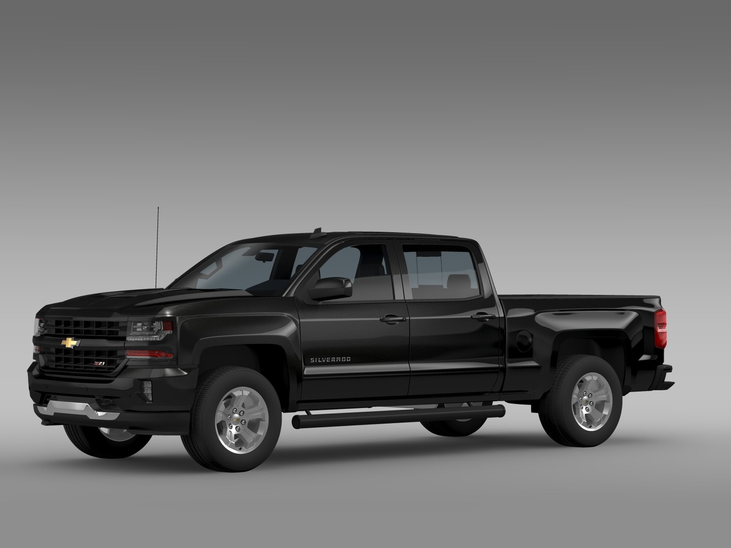 3d Model Of Chevrolet Silverado Lt Z71