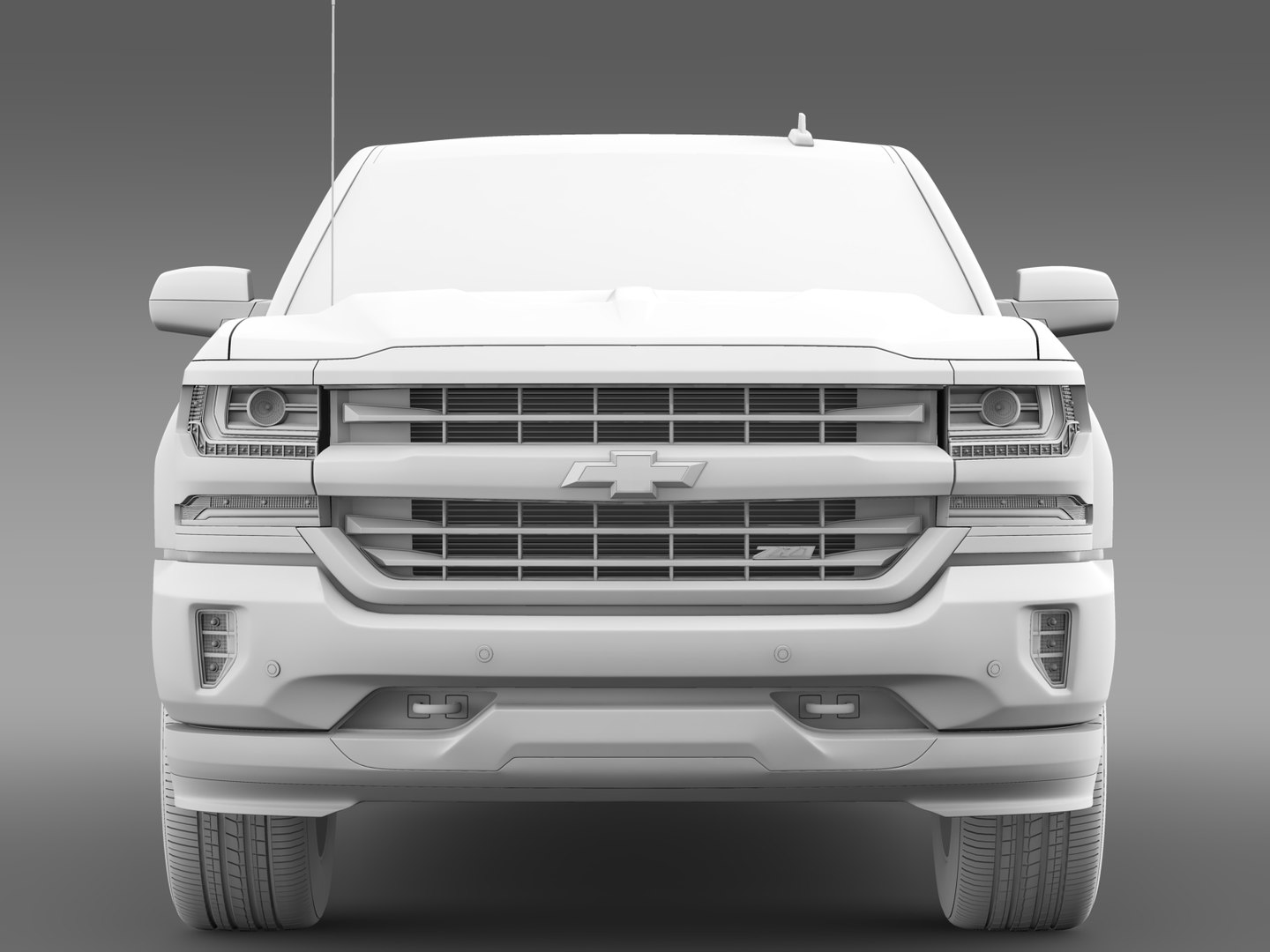 3d Model Of Chevrolet Silverado Lt Z71
