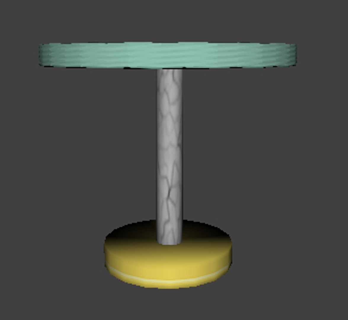 free club table 3d model