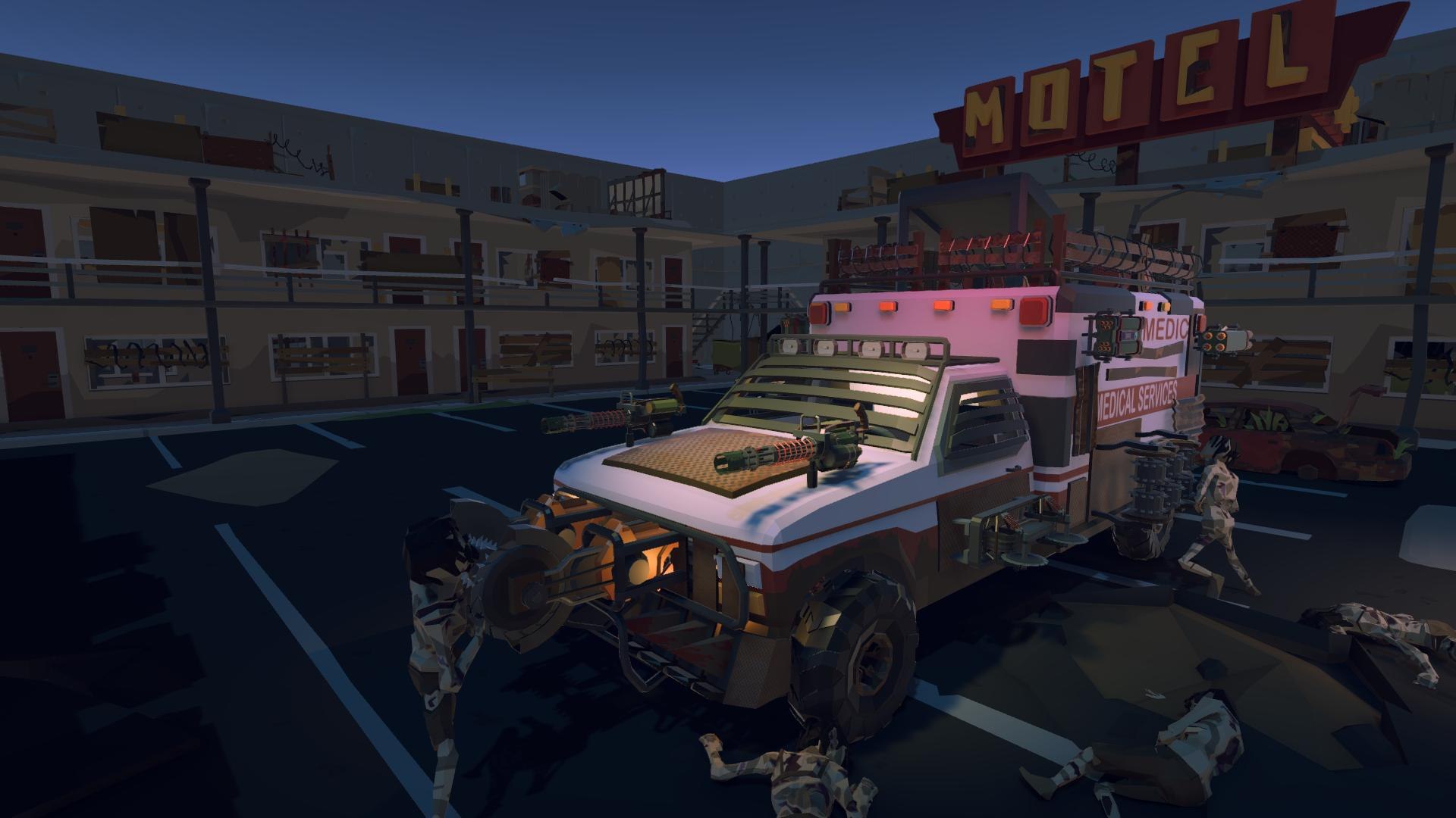 Low Poly Post Apocalypse Ambulance Model - TurboSquid 2184710
