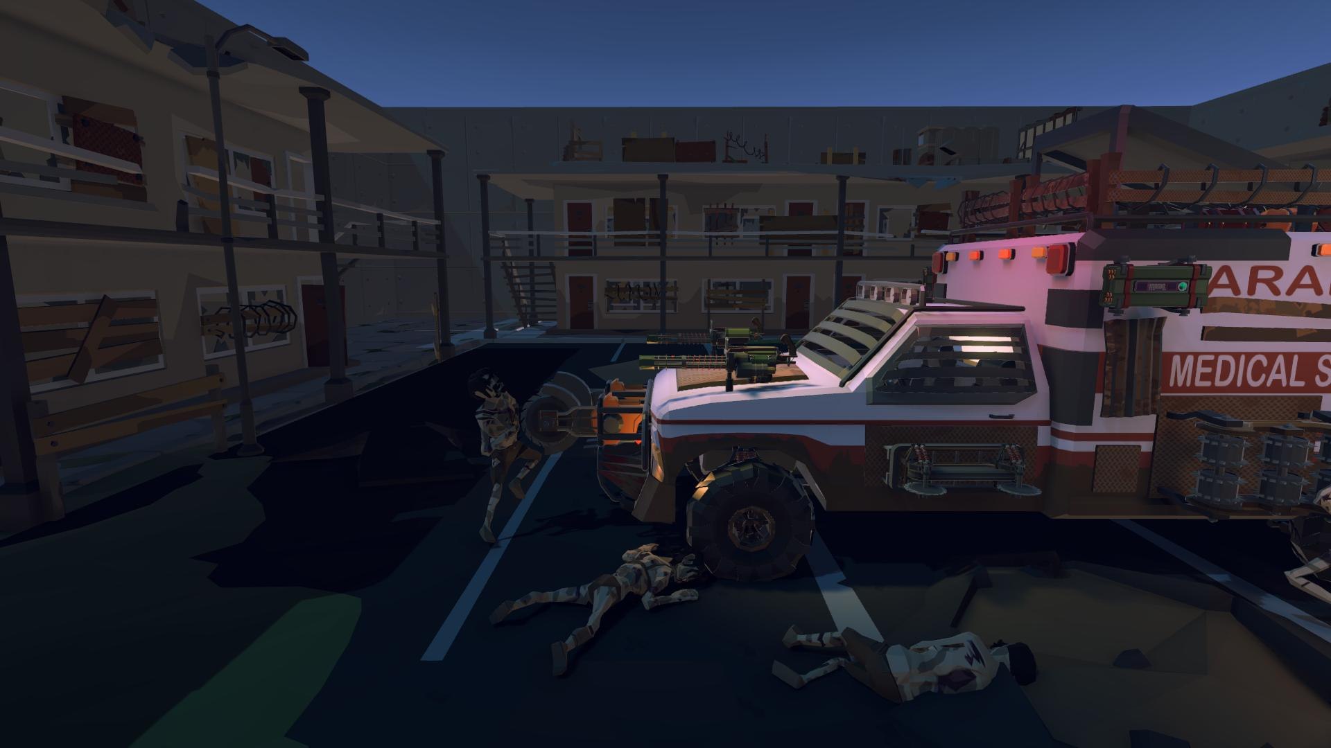 Low Poly Post Apocalypse Ambulance Model - TurboSquid 2184710