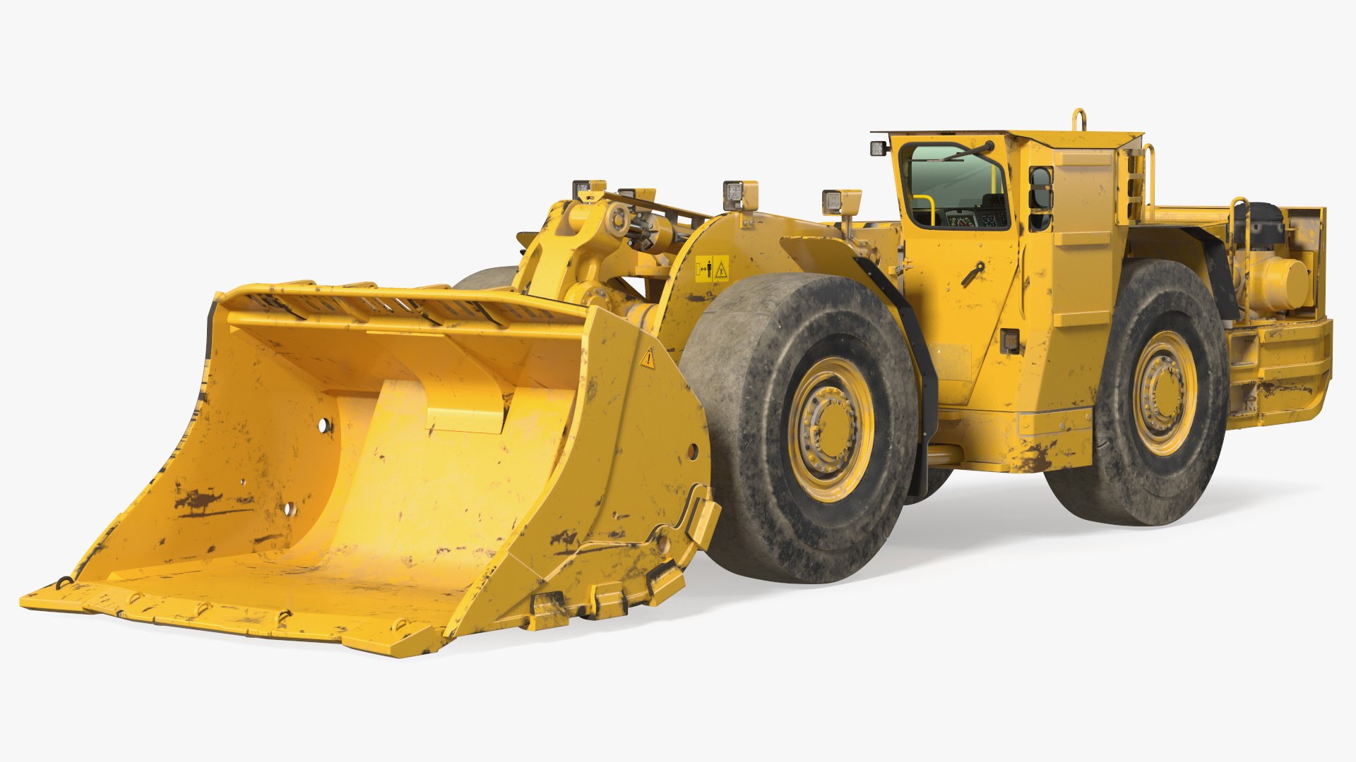 Mining Loader Dirty Rigged for Maya model - TurboSquid 2063556