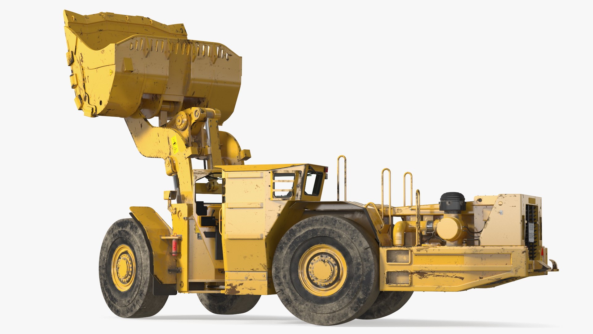 Mining Loader Dirty Rigged for Maya model - TurboSquid 2063556