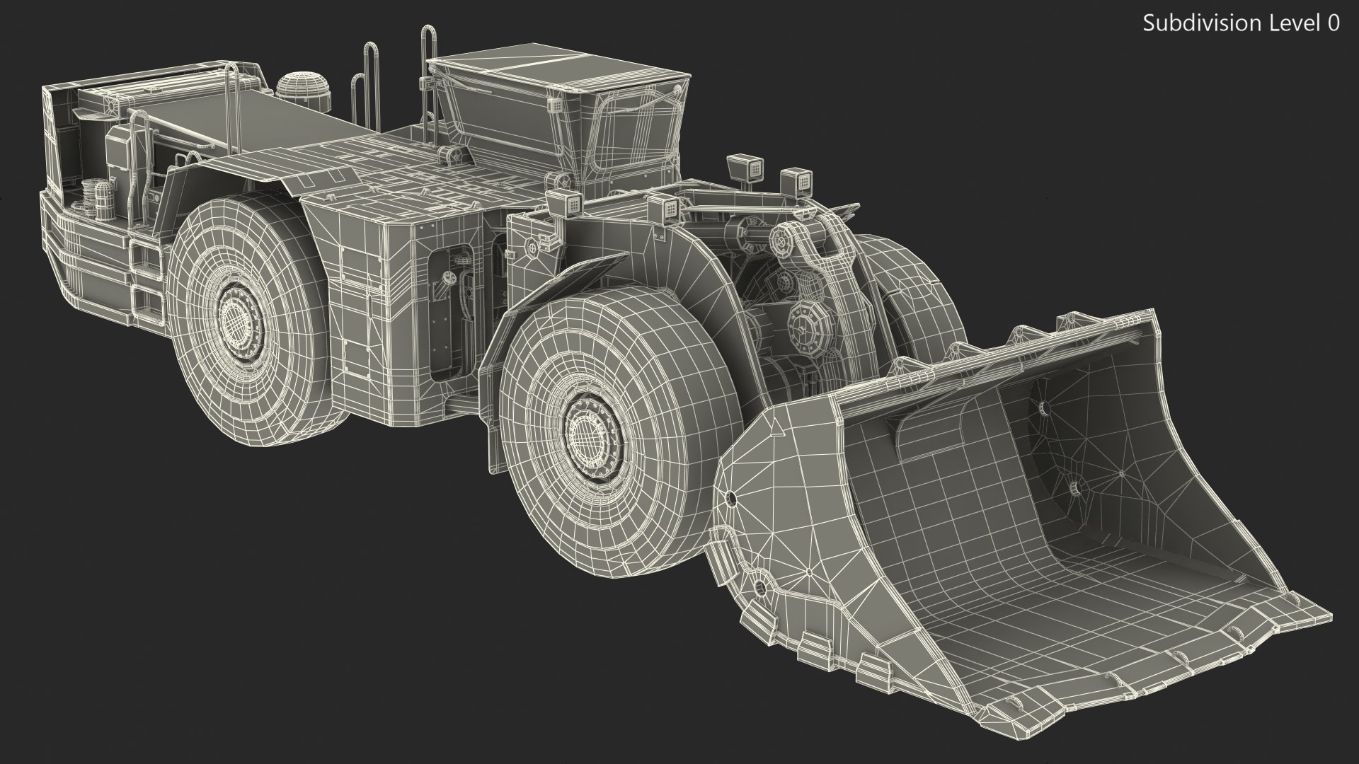 Mining Loader Dirty Rigged for Maya model - TurboSquid 2063556