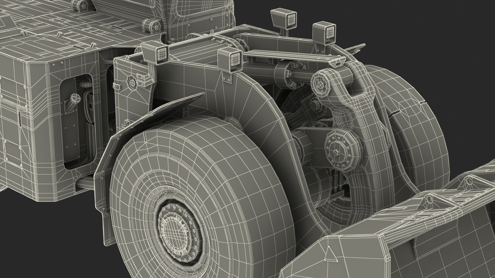 Mining Loader Dirty Rigged for Maya model - TurboSquid 2063556