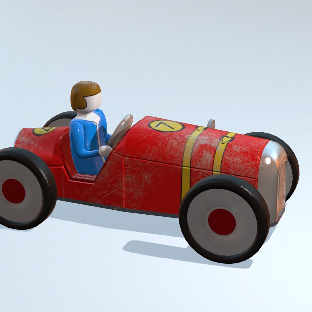 Metal Toy Car 3d Model