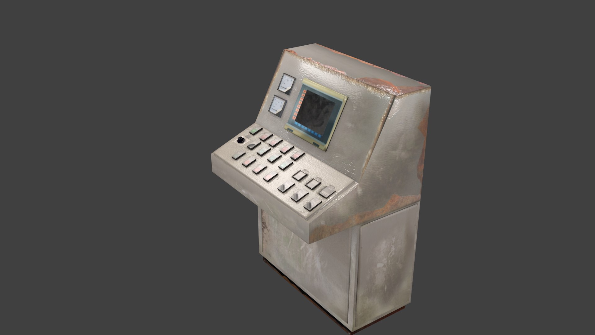 3D old industrial computer model01 model - TurboSquid 2018587