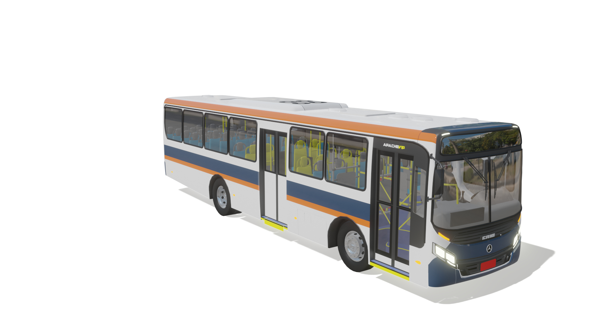 Onibus Apache Vip 3D Model - TurboSquid 1665810