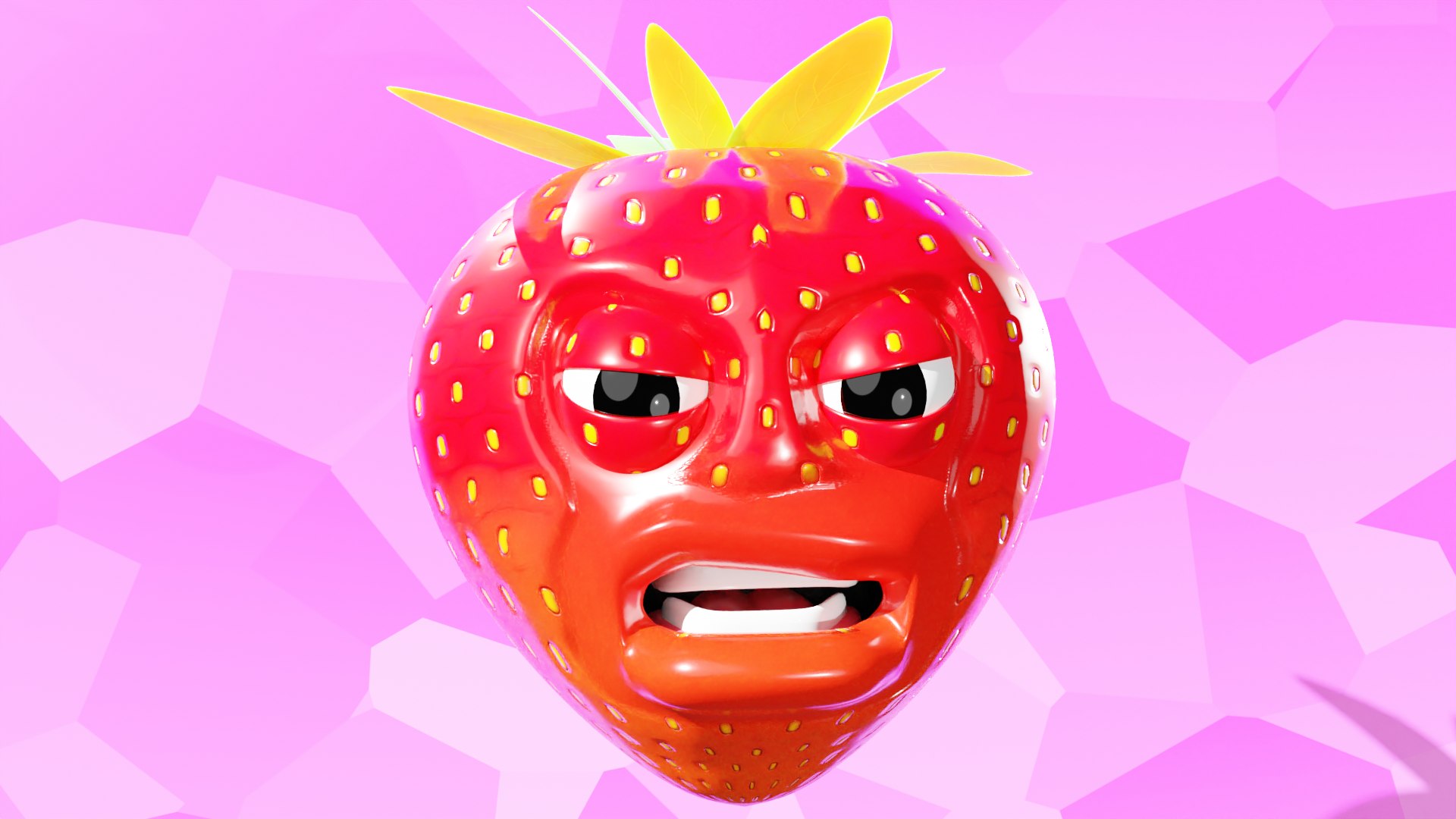 Simple Strawberry Facial Rig With Bendy Bones 3D Model - TurboSquid 2110495