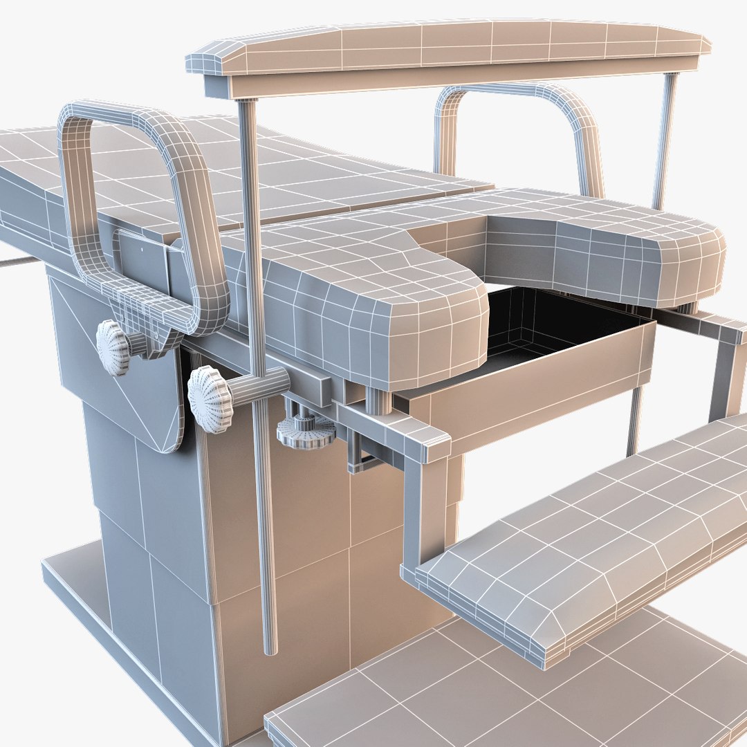 3d Proctologic Examination Chair Model