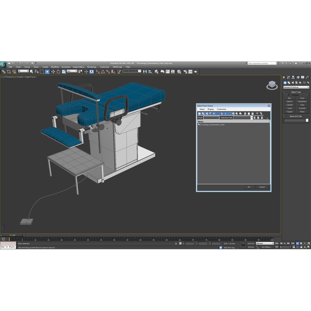 3d Proctologic Examination Chair Model