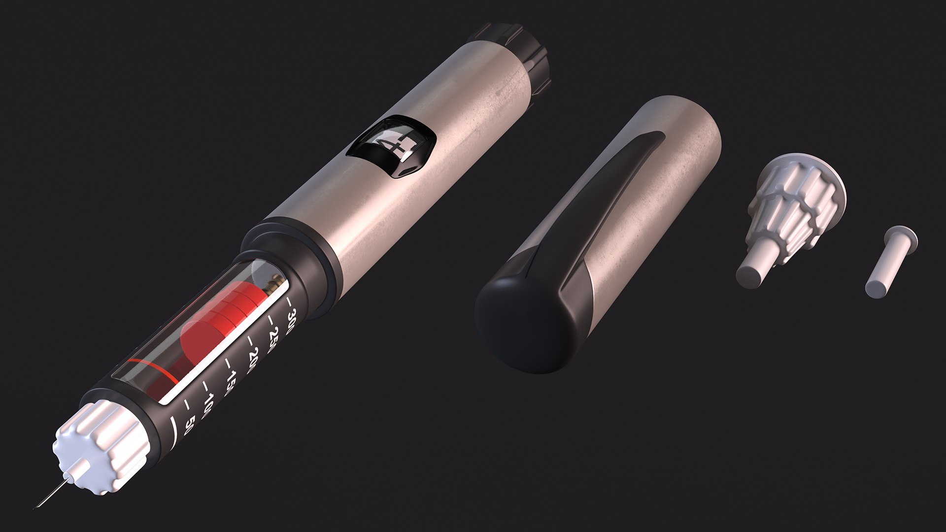 3D Smart Injector Pen 300ml Gray Model - TurboSquid 2089626