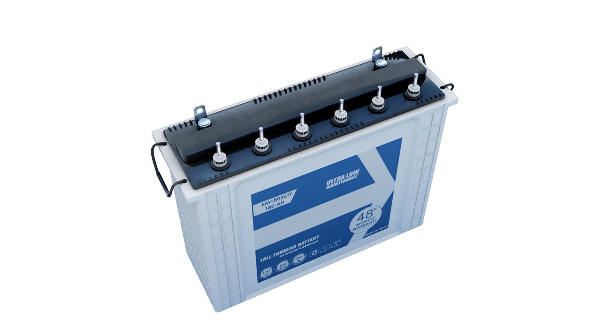 3d battery modelled 12 model