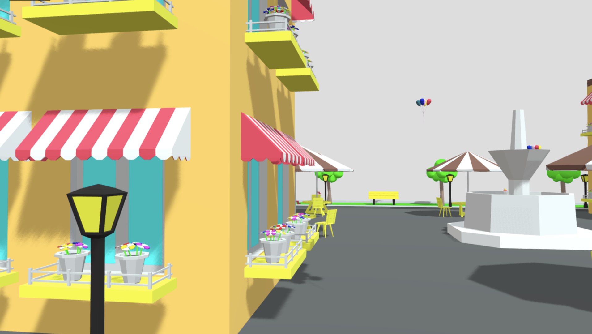 City Cartoon Cafe 3D Model - TurboSquid 1470913
