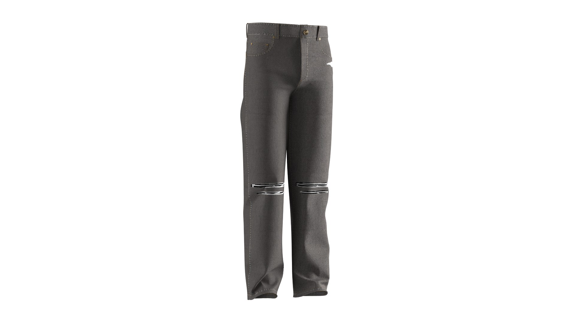 Male Denim Jeans Model - TurboSquid 2153264