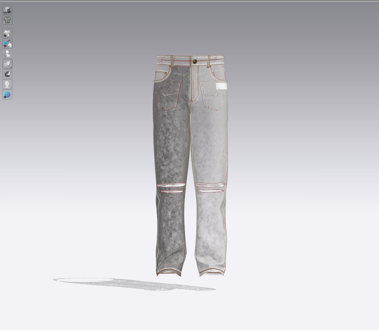 Male Denim Jeans Model - TurboSquid 2153264