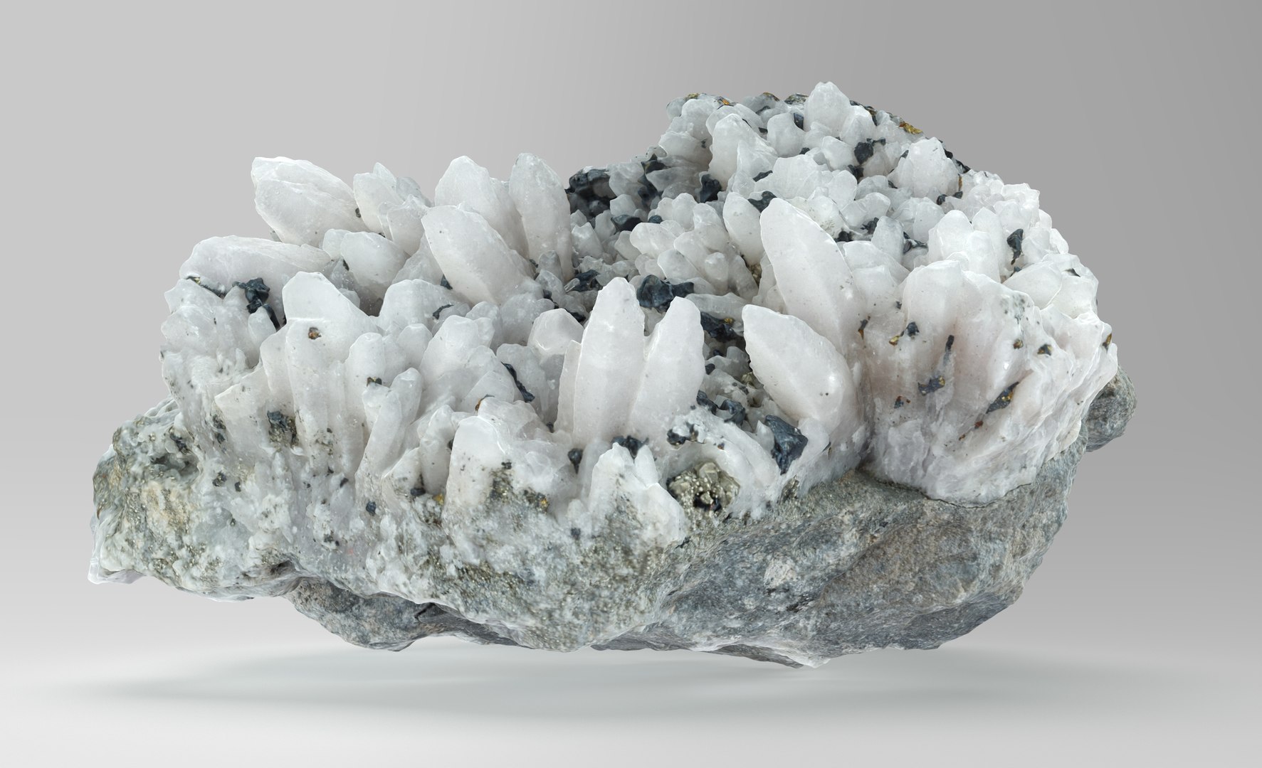 3D Quartz Pyrite Chalcopyrite Model - TurboSquid 2068258