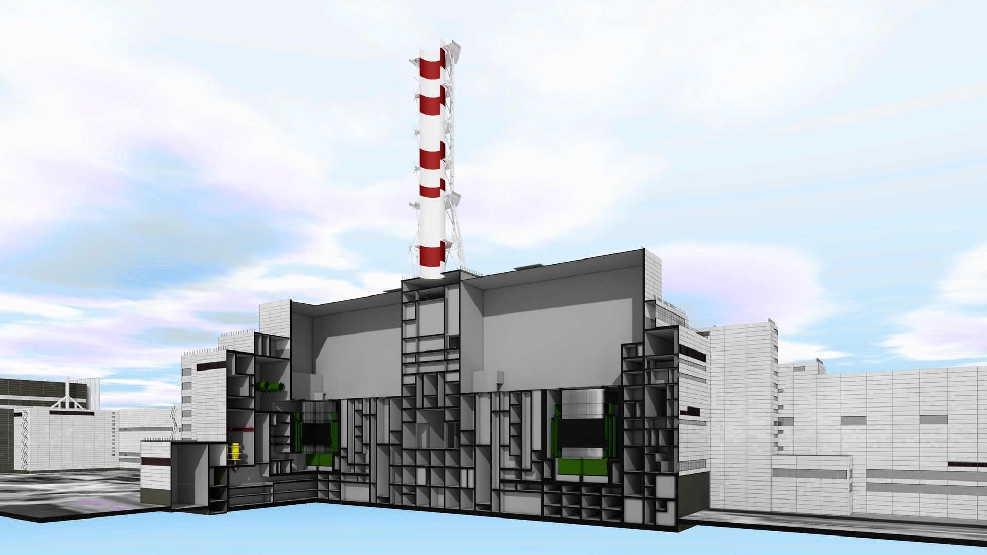 Free 3D Model Rbmk-1000 Nuclear Power Plant - TurboSquid 1364109
