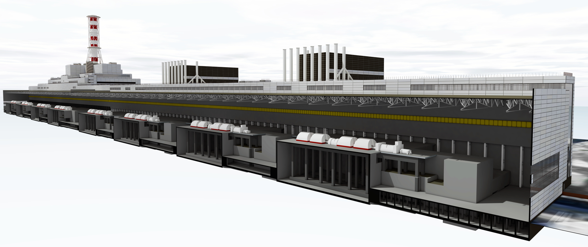 Free 3D model rbmk-1000 nuclear power plant - TurboSquid 1364109