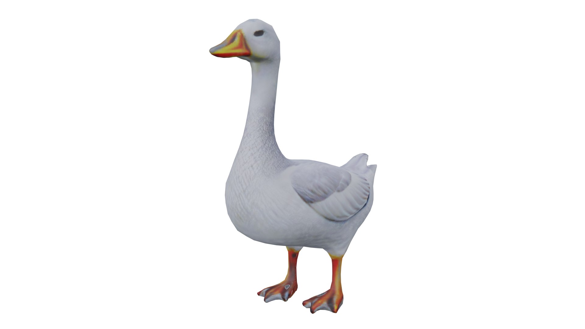 White Goose Low Poly Model - TurboSquid 2261643