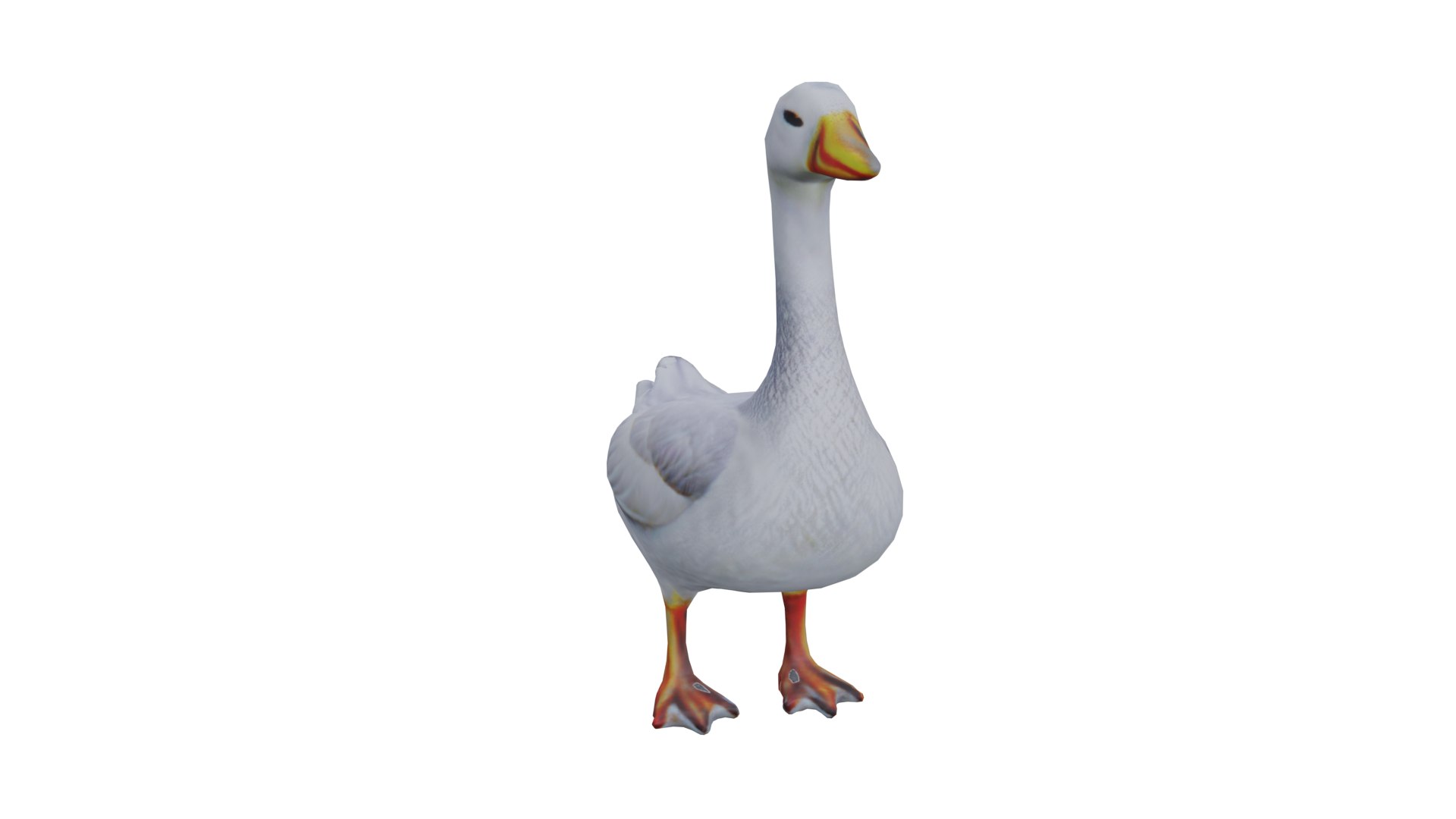 White Goose Low Poly Model - TurboSquid 2261643