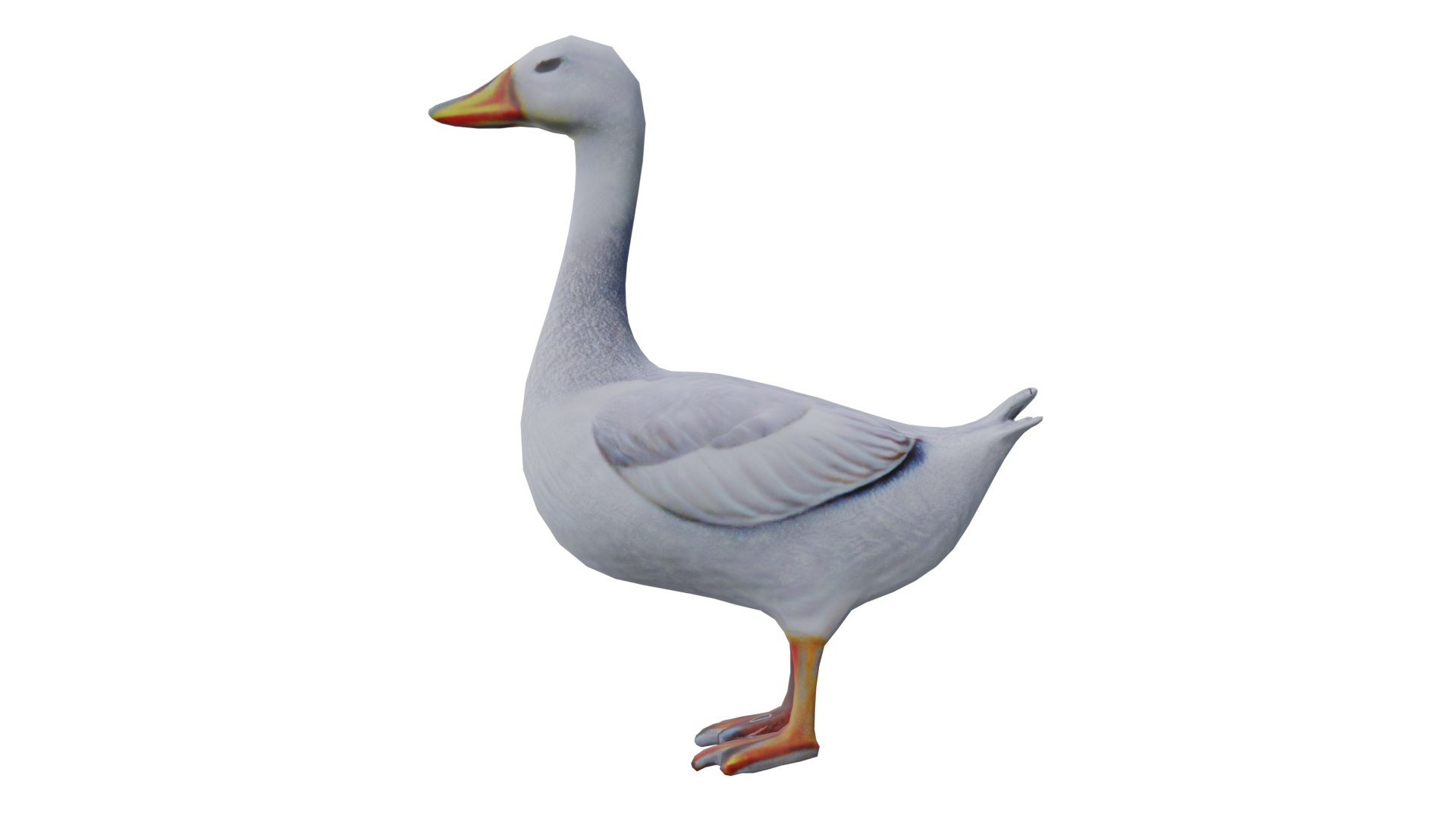 White Goose Low Poly Model - TurboSquid 2261643