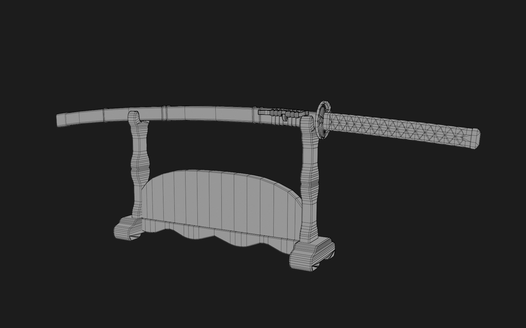 3D katana stand model - TurboSquid 1206347