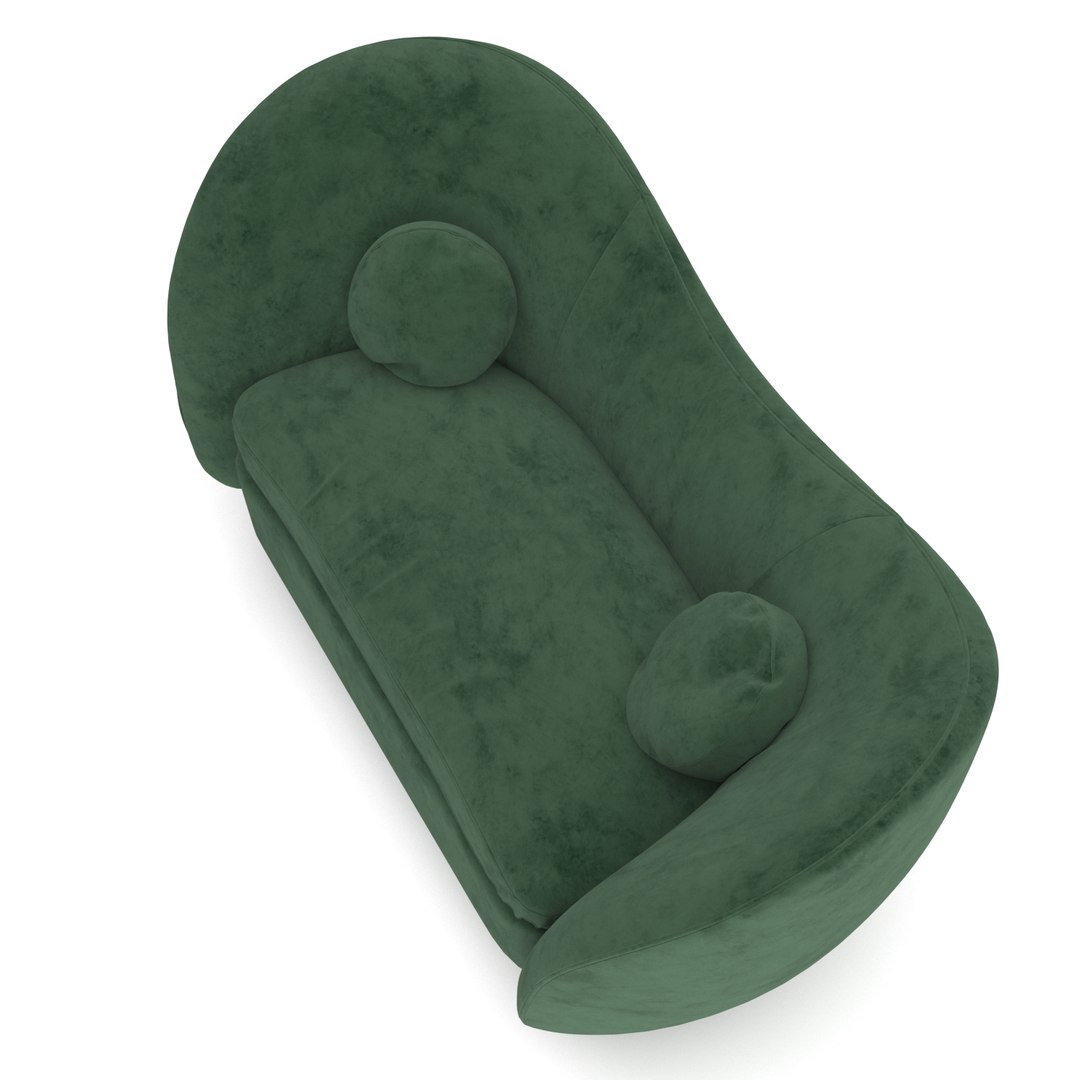 3D Model Kooper 2 Seater Sofa - TurboSquid 1511363