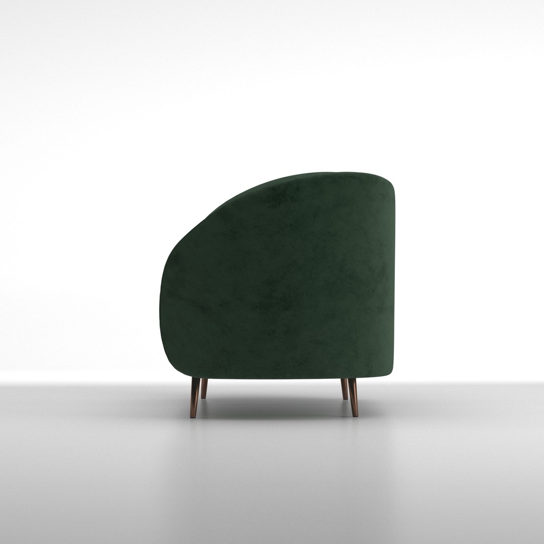 3D Model Kooper 2 Seater Sofa - TurboSquid 1511363