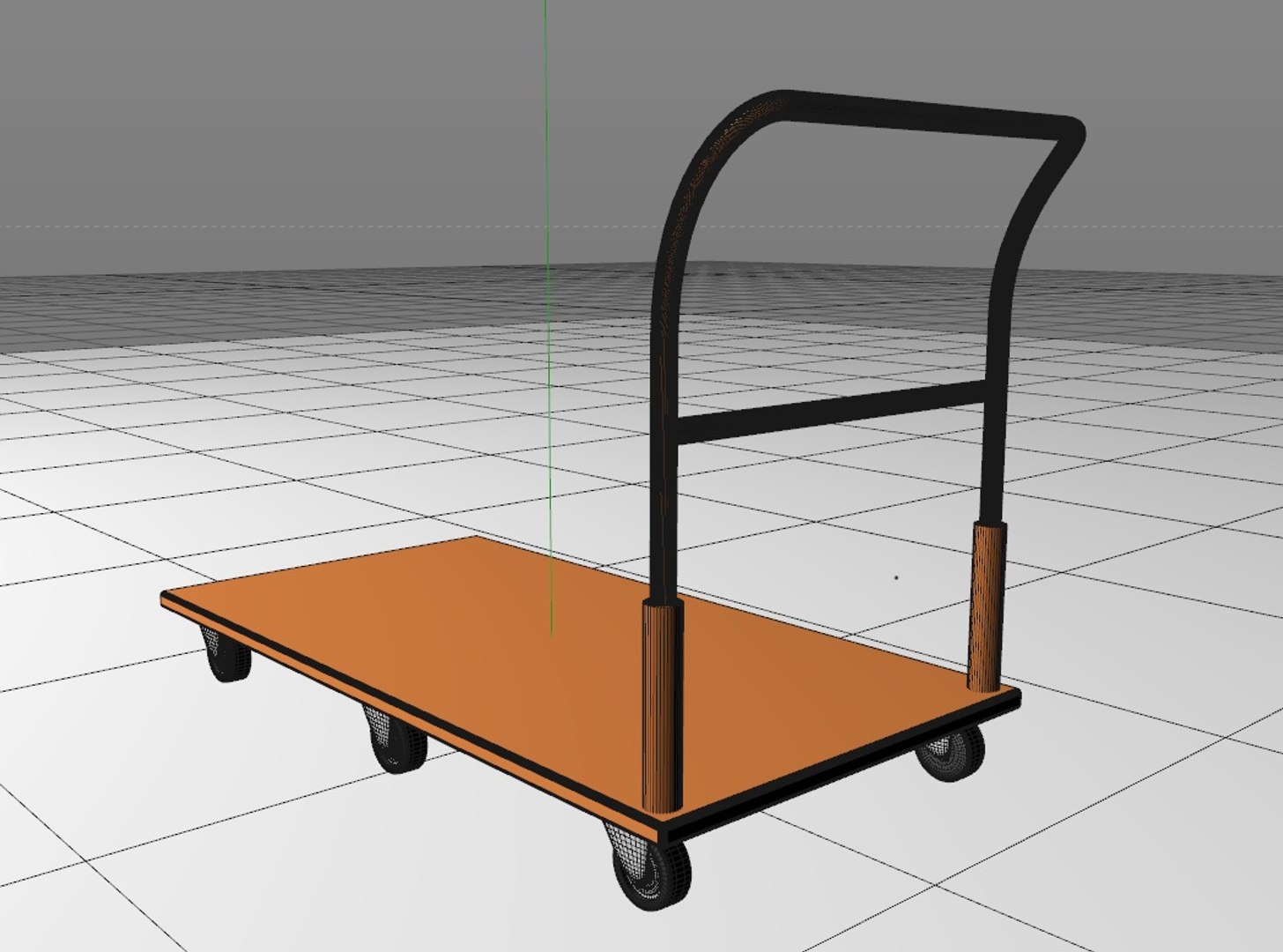 3d Model Home Pushcart