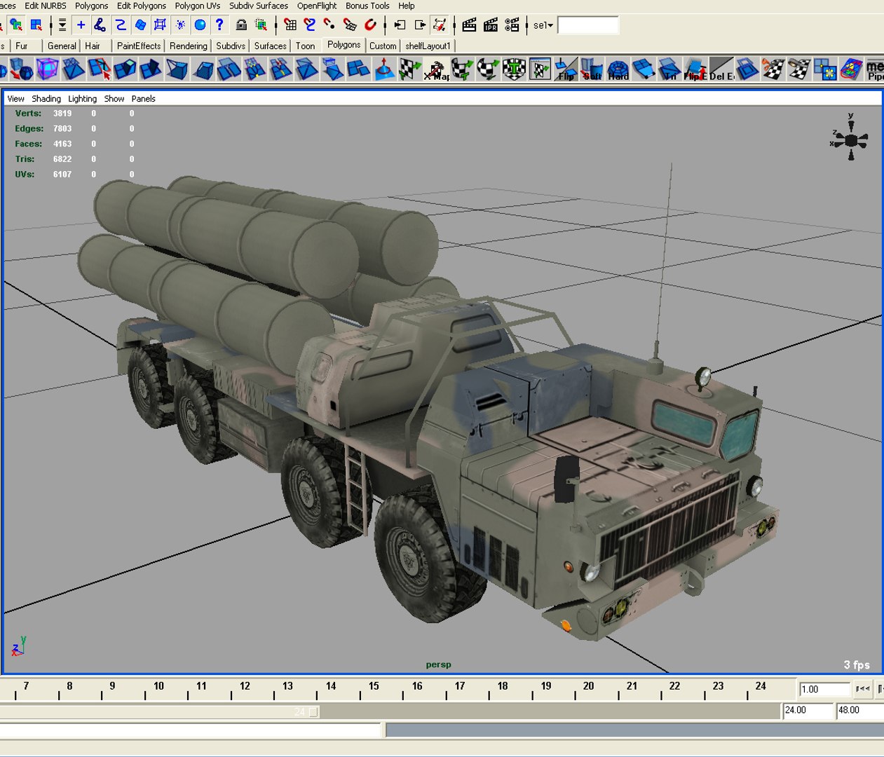 3d Model S-300 Sam Tels
