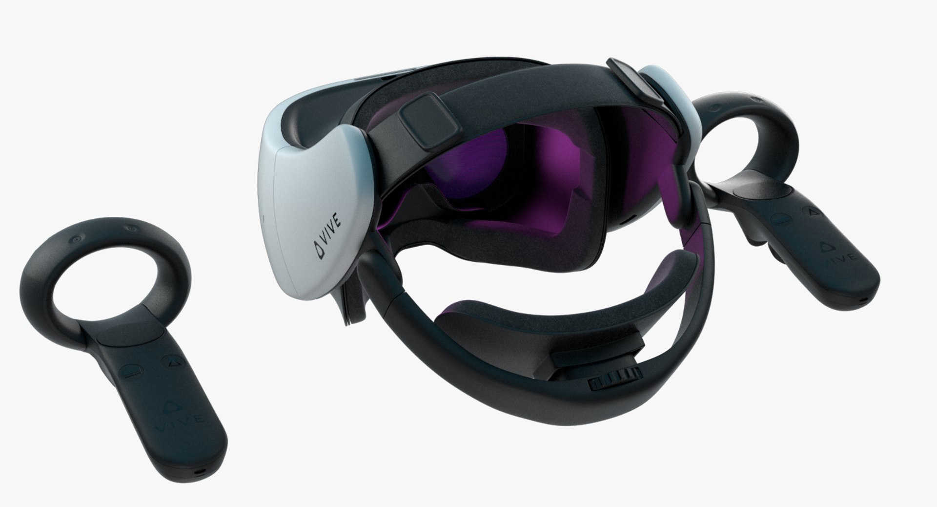 3D Model Htc Vive Focus Controllers - TurboSquid 1405511