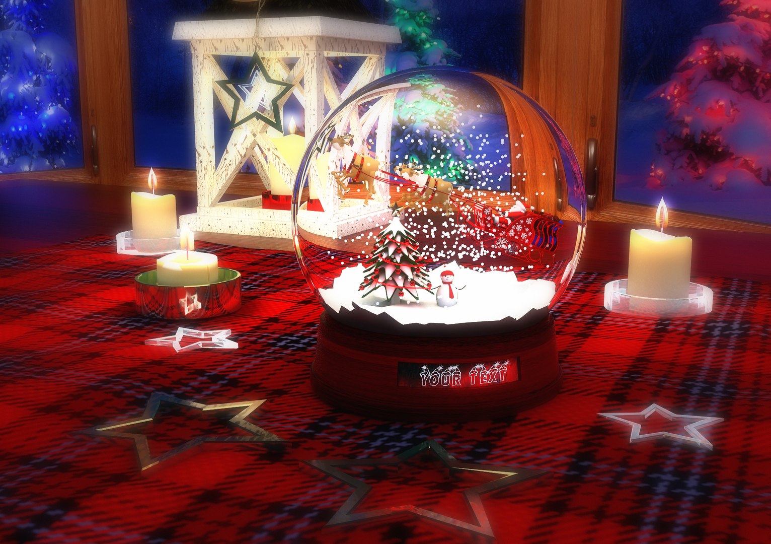 3d Snow Globe