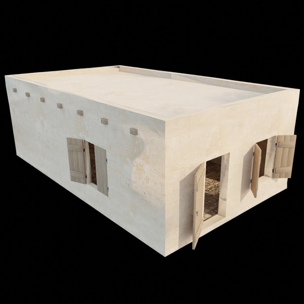 Desert ancient house with door and window 13D模型 - TurboSquid 2106386