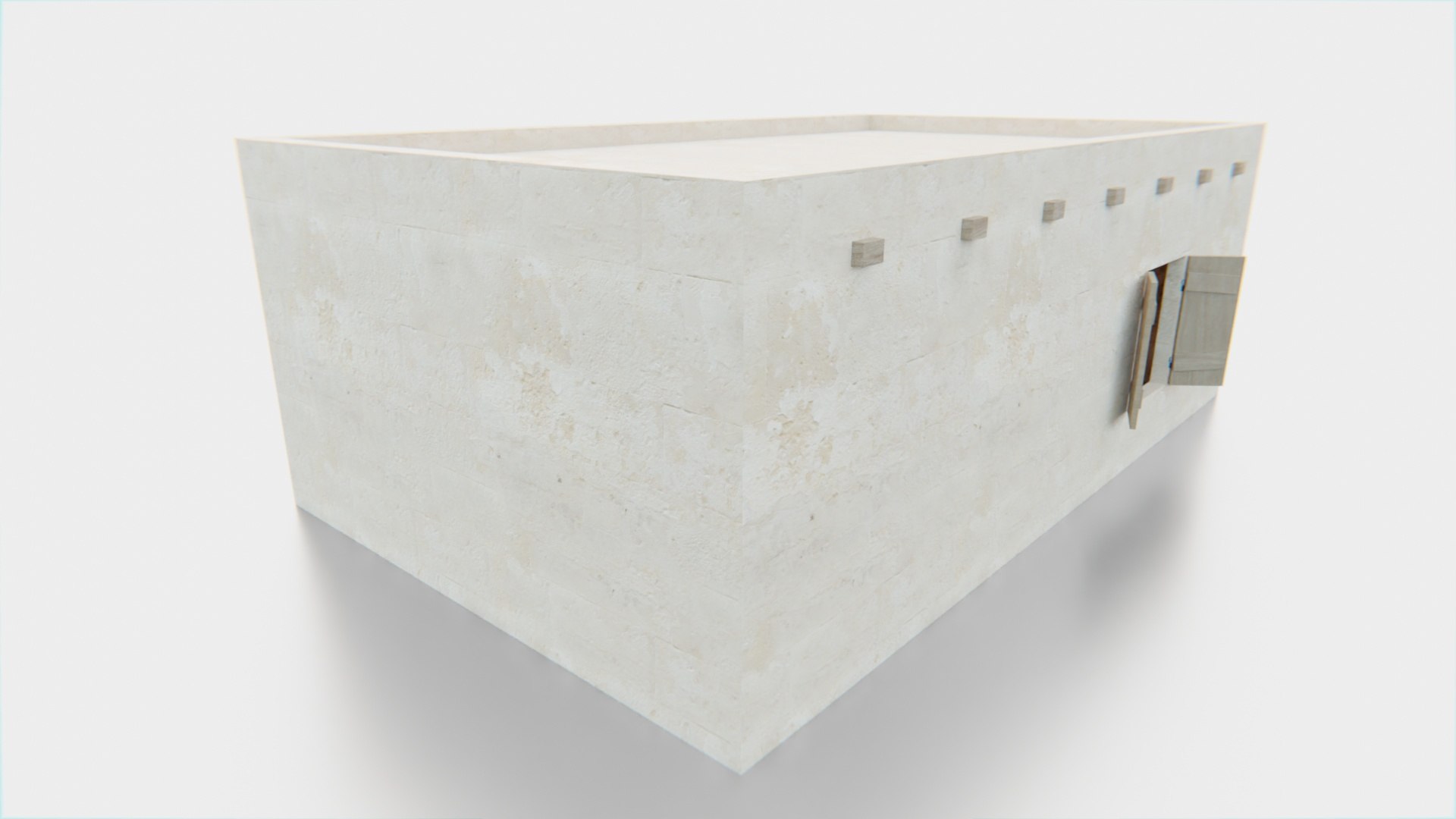 Desert Ancient House With Door And Window 1 3D Model - TurboSquid 2106386