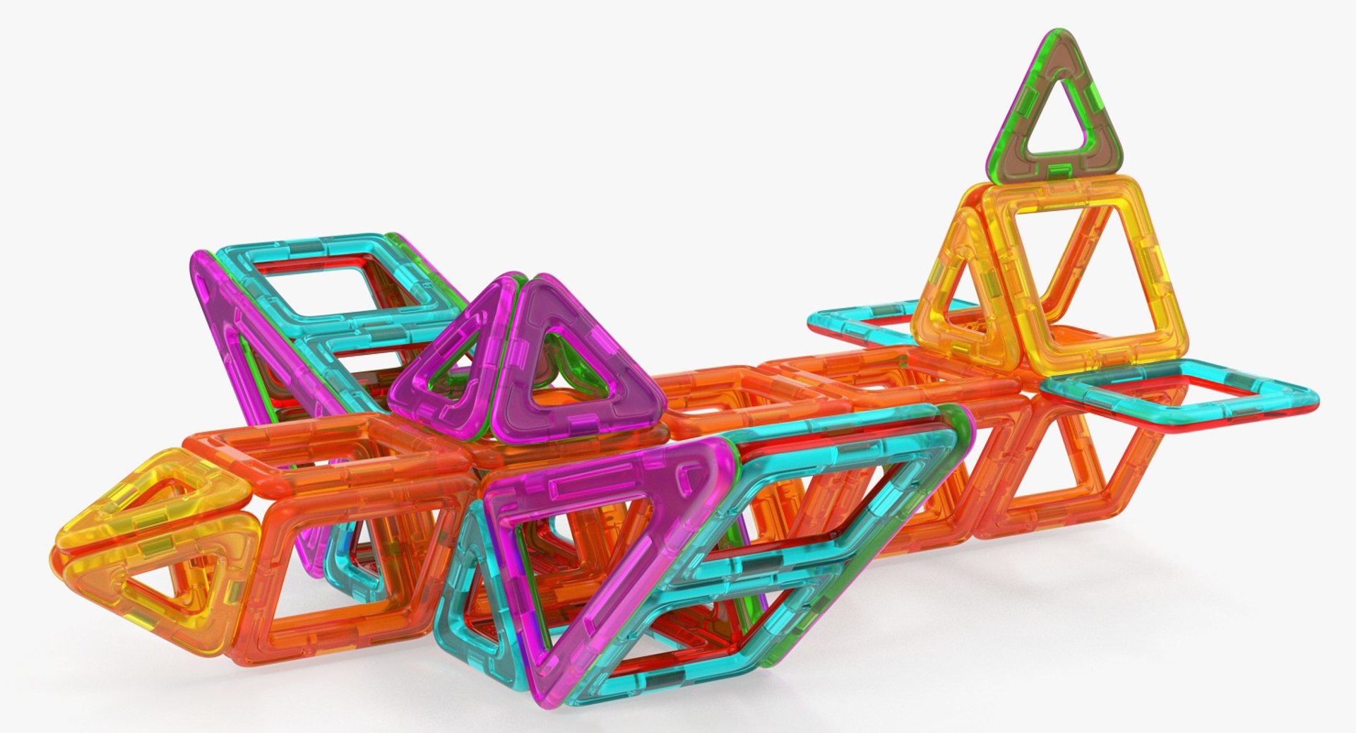 Magnetic Designer Toy Airplane 3D Model - TurboSquid 1337501