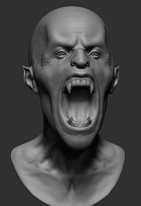 3D vampire head ztl model - TurboSquid 1212800