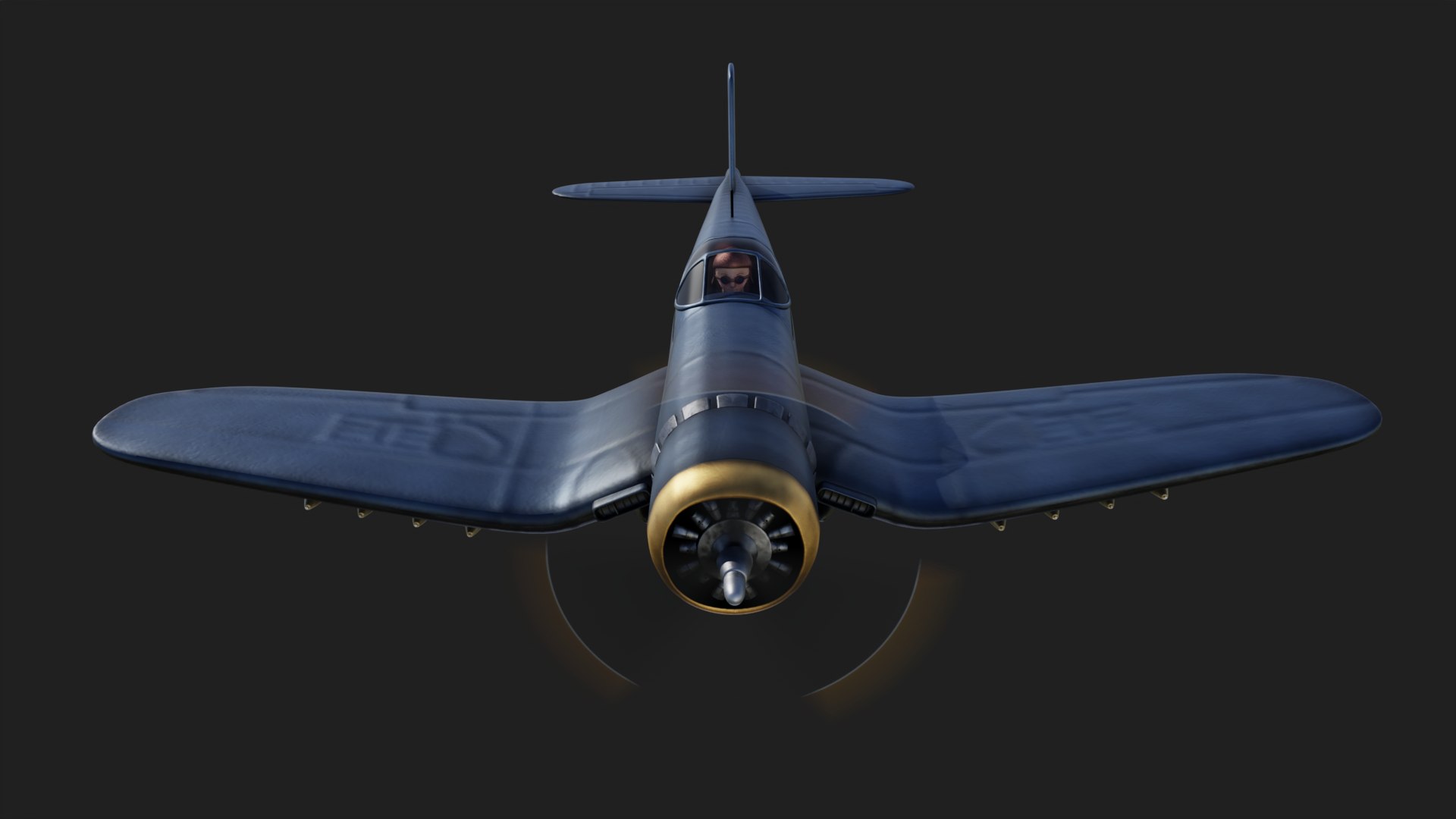3D vought f4u corsair model - TurboSquid 1540289