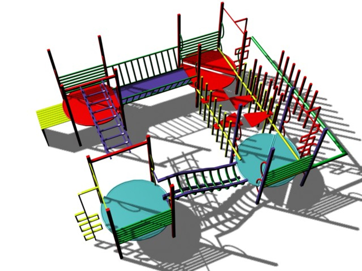 3d Model Of Play Playground